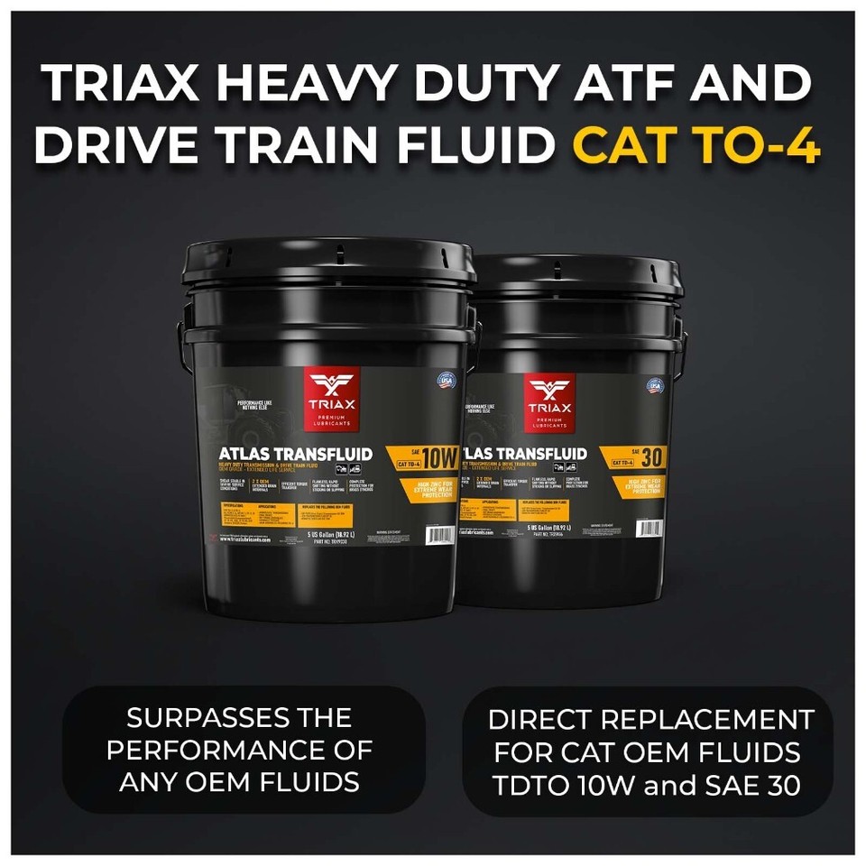 TRIAX Atlas Transfluid 30W - CAT to-4 HD Transmission/Drive Train Fluid ...