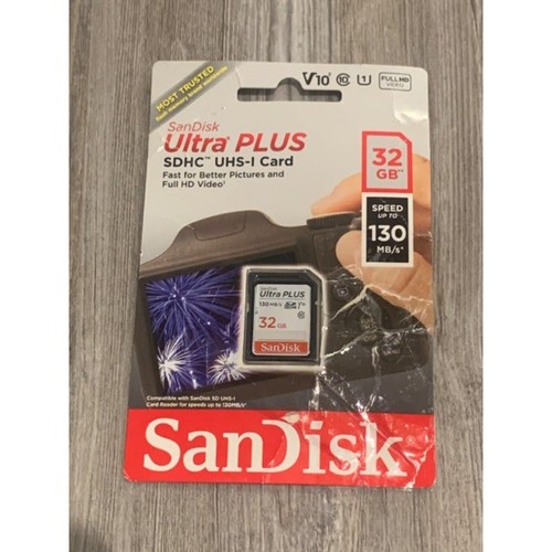 SanDisk Ultra PLUS SDHC UHS-I 32GB SD Memory Card | eBay