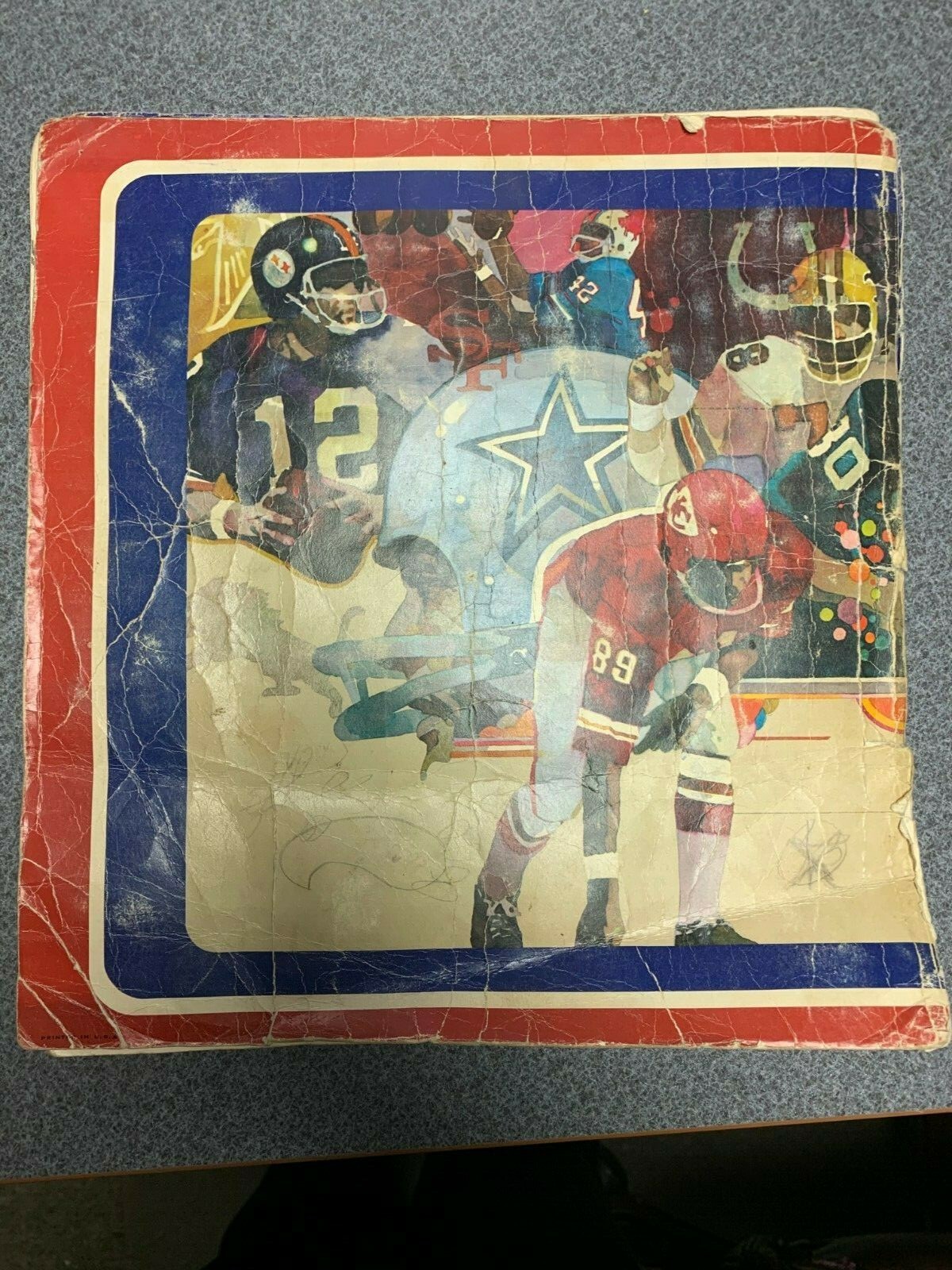 1972 Sunoco NFL Action Stamp Book (With Wear but Many Full Pages) | eBay