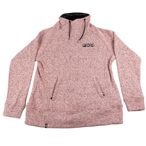Open-box.FXR Womens Ember Sweater Pullover Rose/Black Zippered Pockets ...