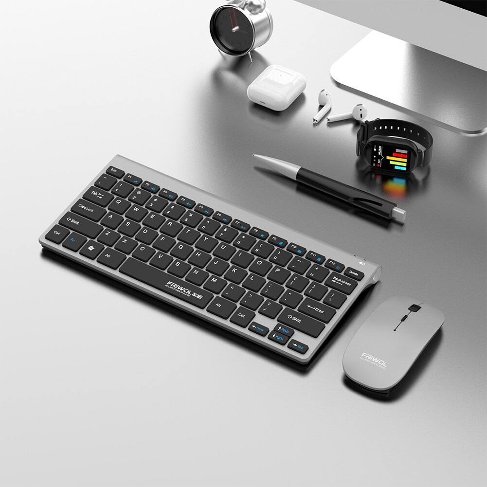 AU Keyboard and Mouse Set External Wireless Keyboard Mouse for Notebook ...