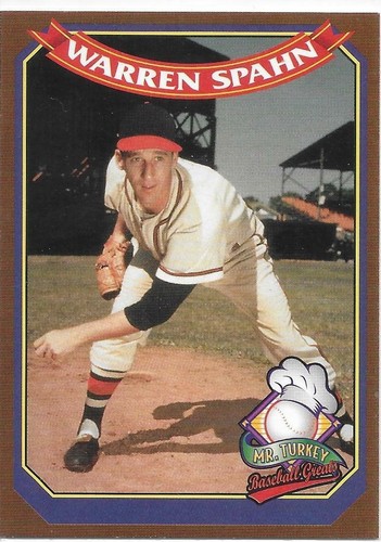 1995 Mr. Turkey Baseball Greats Warren Spahn Braves | eBay