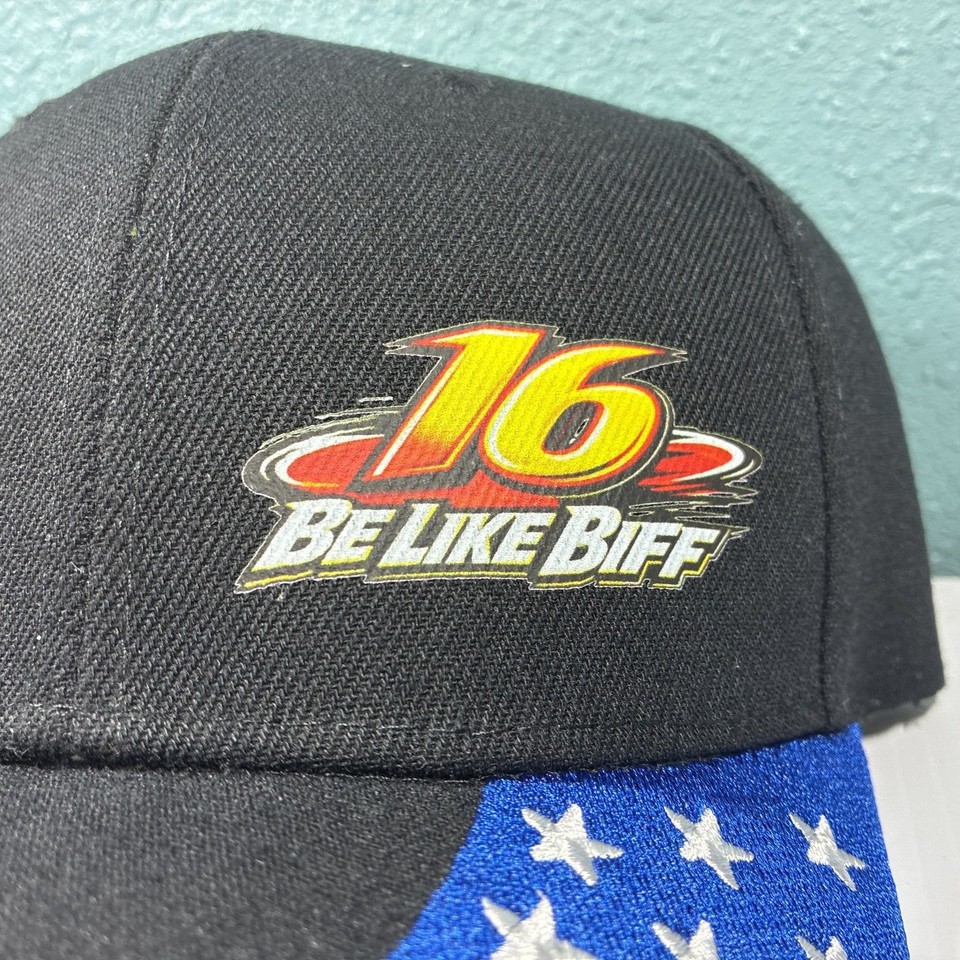 Be Like Biff Greg Biffle #16 Racing Black Adjustable Tribute hat | eBay