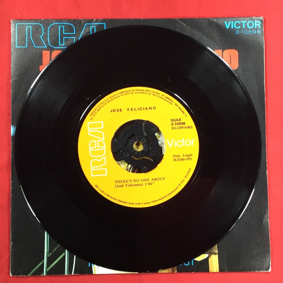 Jose Feliciano, Que Sera Che Sara' Spanish, 7" Vinyl Single, 1971, RCA ...