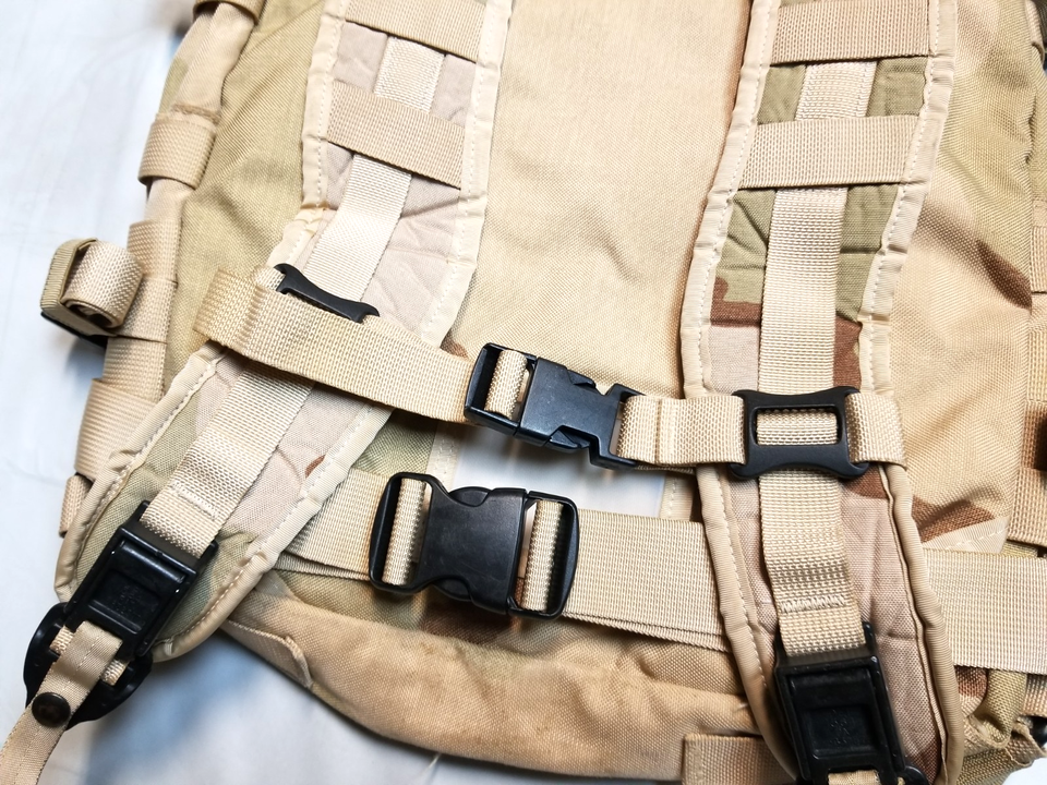 USGI Military MOLLE II 3-Day Assault Pack Desert 3-Color NO STIFFENER ...