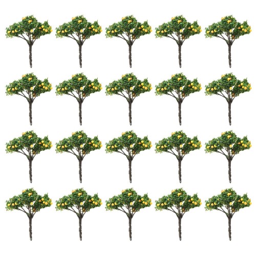 20pcs Green Model Trees 4cm for Model Train Diorama Garden Orchard ...
