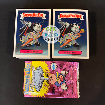 2013 GARBAGE PAIL KIDS CHROME 1 SET COMPLETE 110 CARDS + LOST SET GPK ...