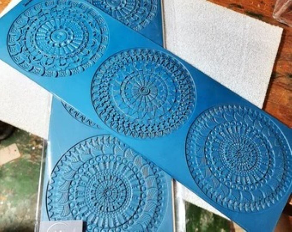 Silicon Texture Sheet MANDALAS 1 Zuri Design Jewellery Crafts Resin ...