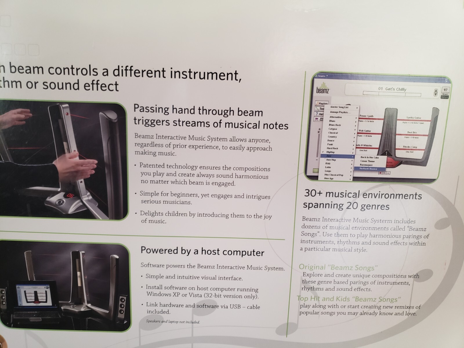 Beamz Play The Light Six Laser Interactive Music System C6 for sale ...