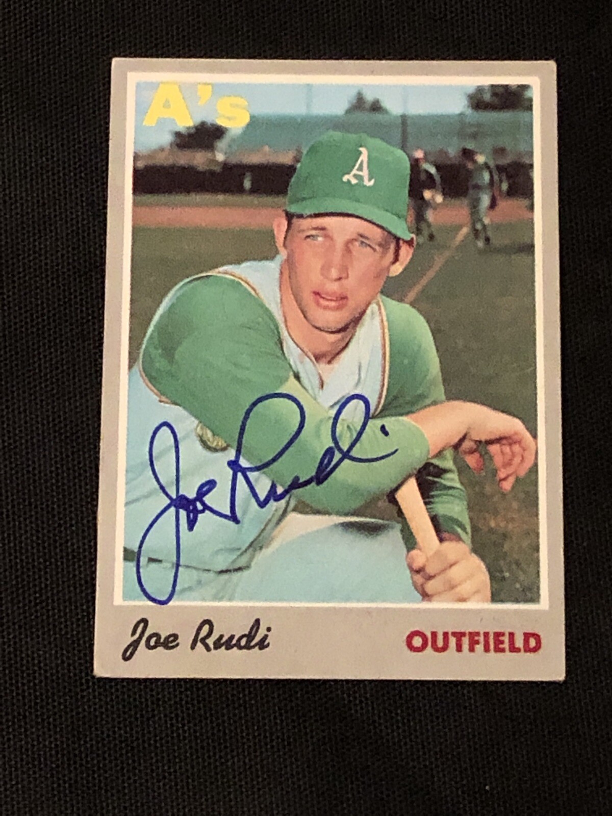JOE RUDI 1970 TOPPS SIGNED AUTOGRAPHED CARD #102 OAKLAND A’S | eBay