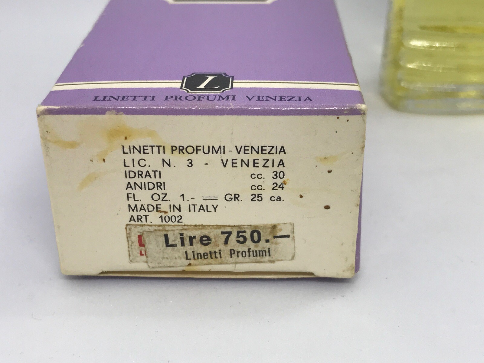 RARE! VTG Lavanda Linetti by Linetti Venezia Italy Perfume Extract 1Fl ...