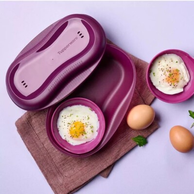 Tupperware Microwave Breakfast Maker With Inserts Egg Omelet Oats Meal ...