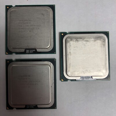 LOT OF 3 Intel Pentium D 945 3.4GHz 4MB SL9QB SL9QQ Socket LGA775 CPU ...