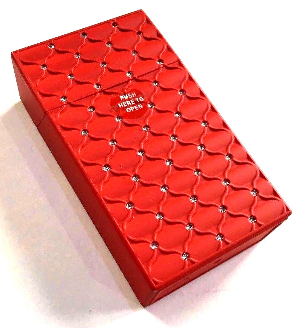 SUPER KING SIZE CIGARETTE BOX/CASE CIG PACK Cigarettes Rhinestone ...