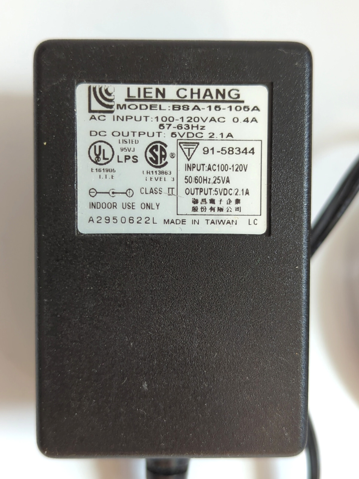 Lien Chang AC BSA-15-105A Power Adapter Supply Charger Transformer 5V ...