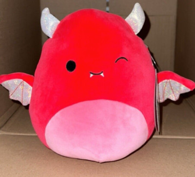 Squishmallow 8" Halloween Karlie the Red Devil Bat Plush NEW | eBay