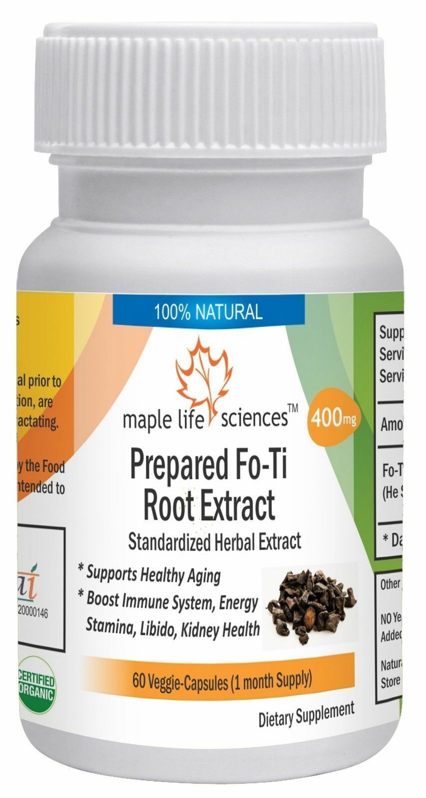 Prepared Fo ti Root Extract 50:1 Capsules He Shou Wu Fallopia ...