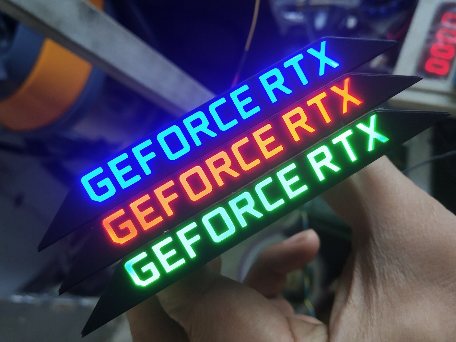 1pcs NVIDIA RTX Belief Light LED Light Chassis Decorative Light red ...