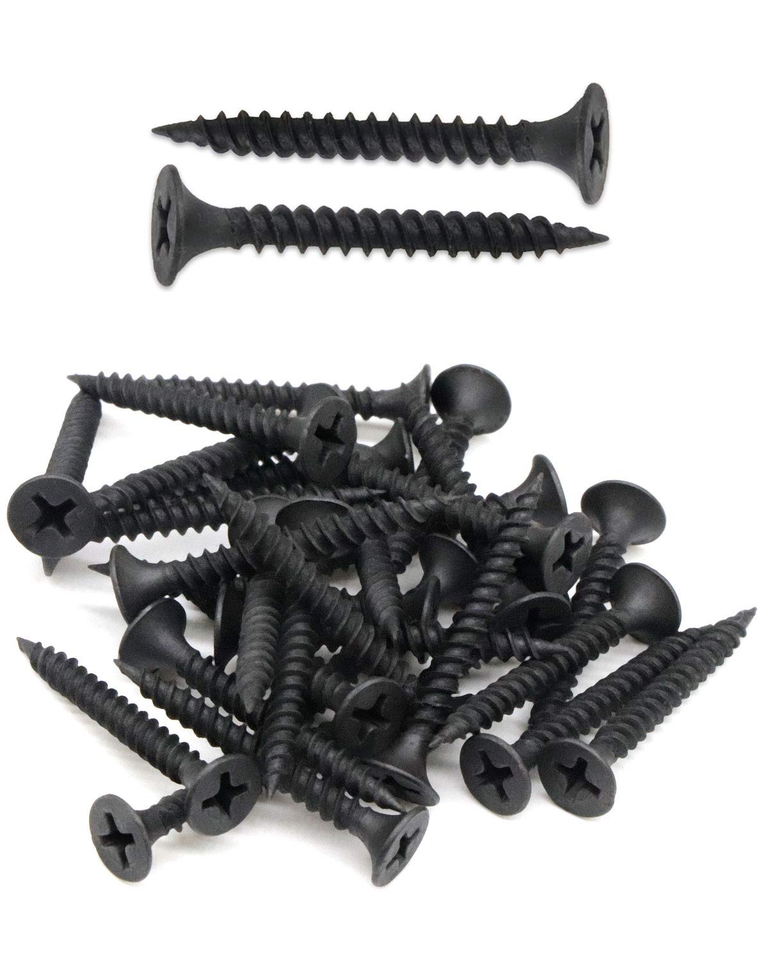 100Pcs #6 X 1 Flat Head Phillips Drywall Screws Fine Thread Sharp Point ...