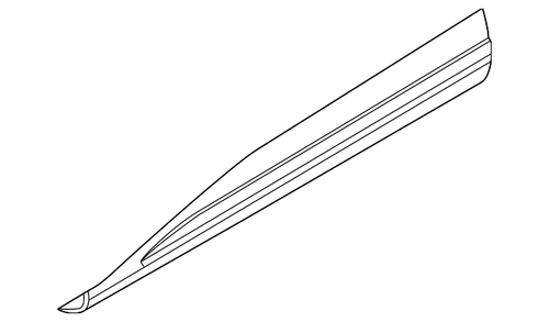 Genuine Nissan Body Side Molding 80871-6RR1B | eBay
