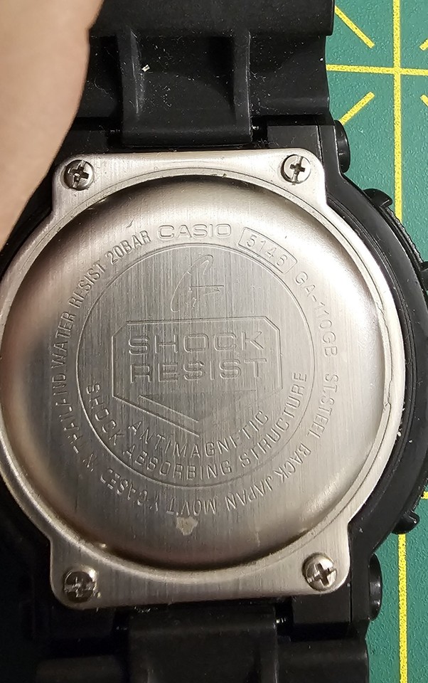 Casio G-shock GA-110GB Watch Men 51mm Black Gold Analog Digi Alarm ...