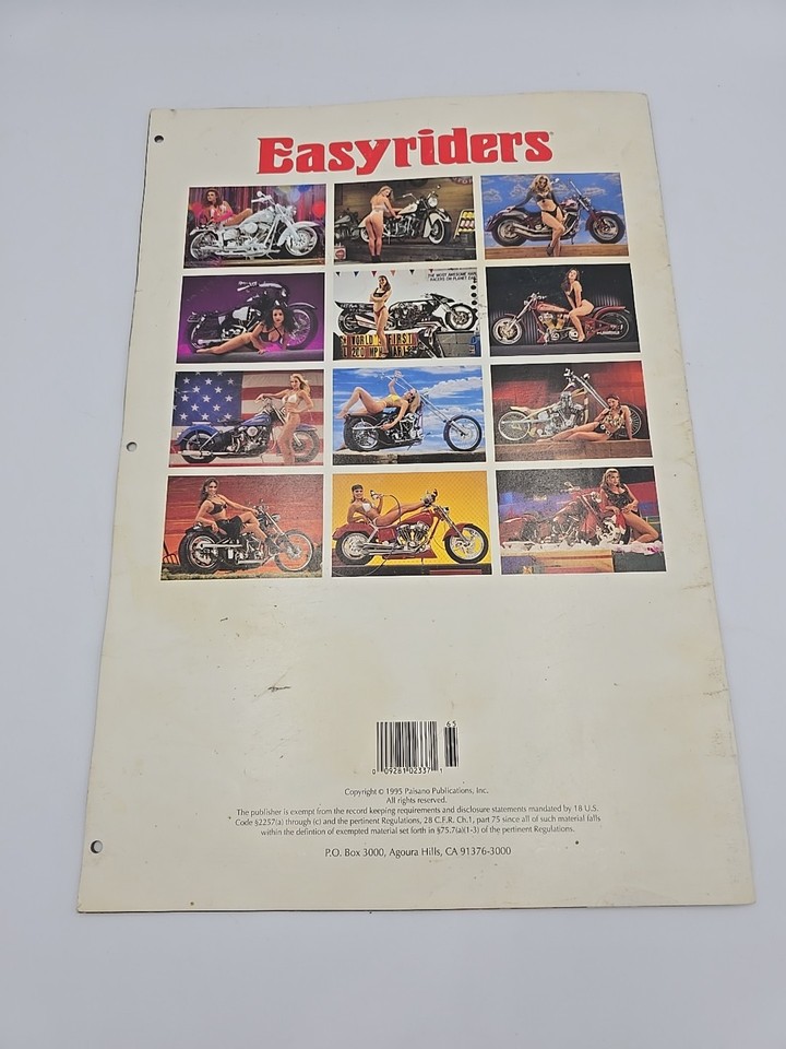 (4) 1990's Easyriders Swimsuit Calendars 16 Months Bikes and Babes ...