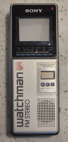 VINTAGE SONY WATCHMAN MODEL FD-3A CLOCK TV FM STEREO RECEIVER | eBay