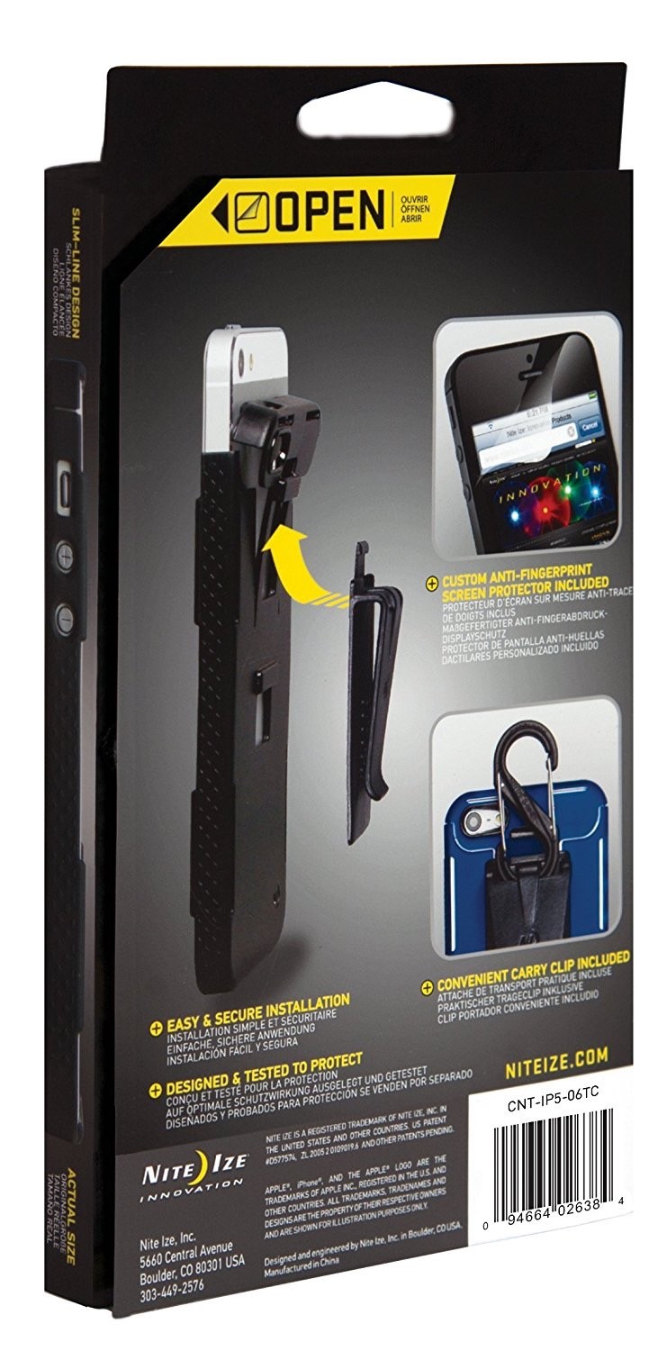 Nite ize Connect Case iPhone 5 5S SE Translucent Smoke CNT-IP5-06TC NEW ...