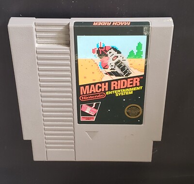 NES Nintendo Mach Rider 5 SCREW VARIANT Video Game Cart Tested LN | eBay