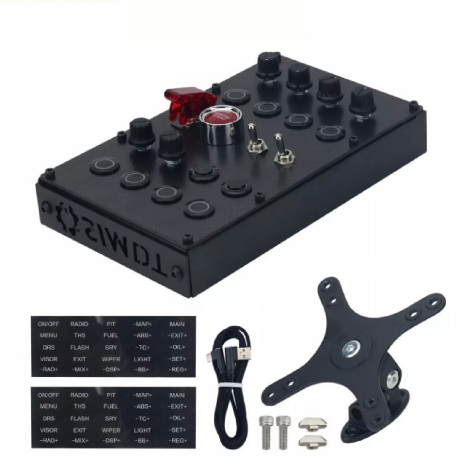 SIMDT Button Box SIM Racing Control Box Racing Simulator with Carbon ...