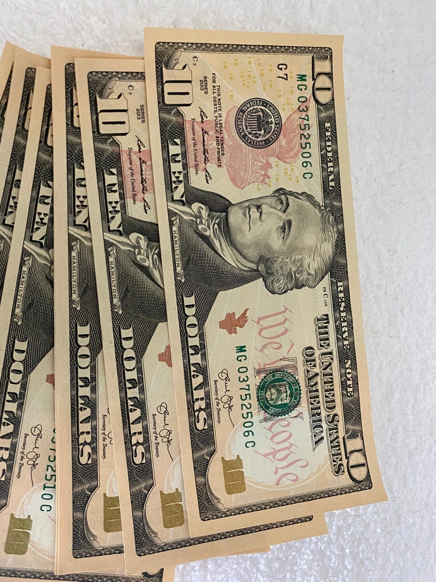 Stack Of 10 Dollar Bills