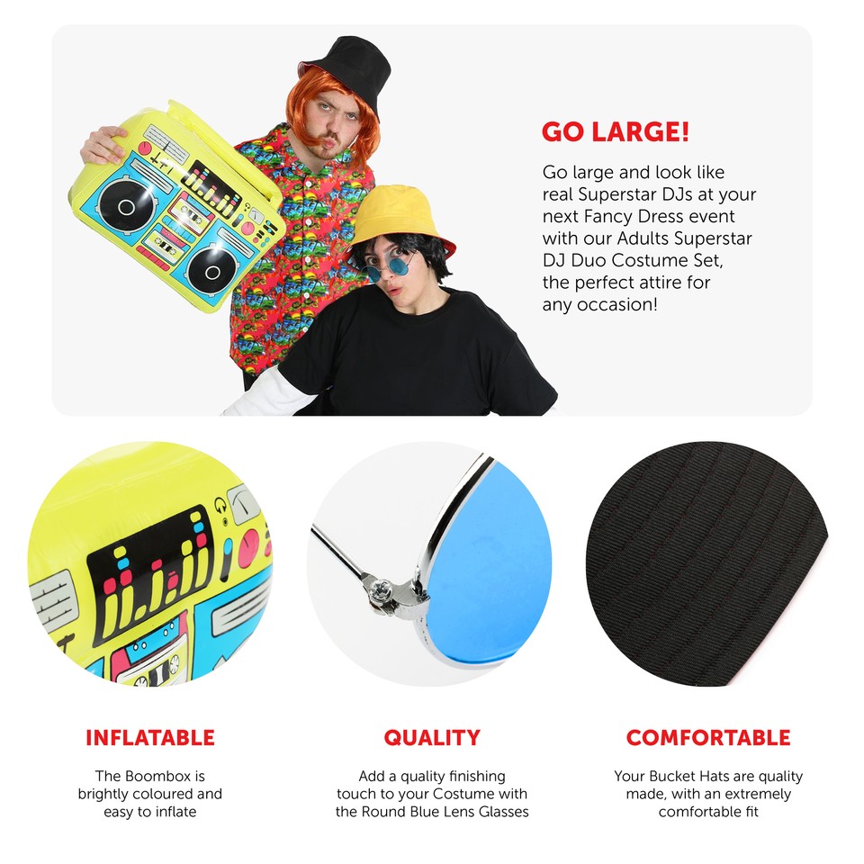 BRITISH ADULTS KEVIN & PERRY GO LARGE DUO FANCY DRESS COSTUME MOVIE ...