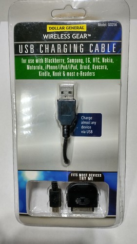 Wireless Gear USB Charging Cable Mod. GO256 | eBay