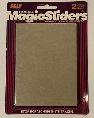 Magic Sliders Felt Protective Pads Tan Rectangle 6 in. W x 4-1/2 in. L ...