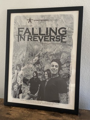 FALLING IN REVERSE Signed poster w/ Derek jones signature | eBay
