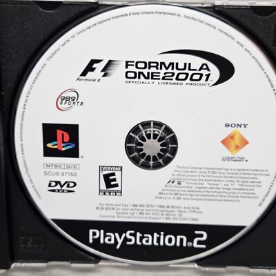 Formula One 2001 PS2 Sony PlayStation 2 Disc Only Tested | eBay