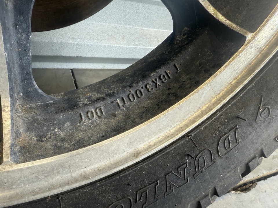 Kawasaki Kz1000 Front & Rear Wheel Pair Sold As Set. Enkei Mag Wheels R ...