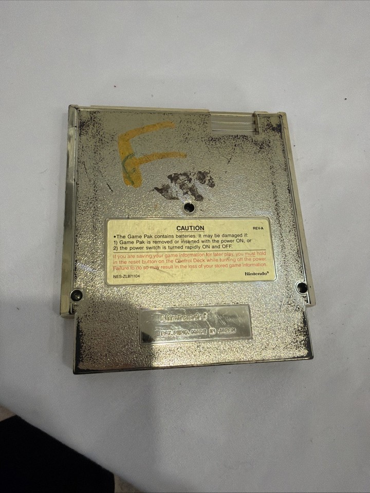 The Legend Of Zelda NES Gold Cartridge 1987 Nintendo Entertainment ...