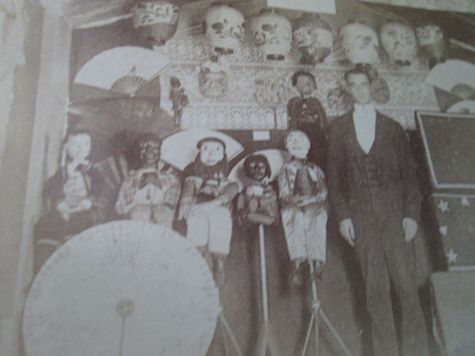 Antique Cabinet Card Photo of VENTRILOQUIST / PUPPET MASTER " LINGERMAN ...