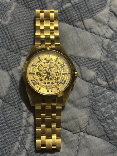 Bulova Men’s Sutton Chronograph Automatic Gold-tone Model 97A162 | eBay