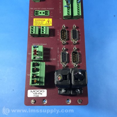 Moog T200-410G-0P81 Servo Drive, 230V, 50/60Hz USIP | eBay