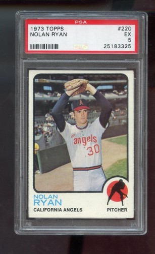 1973 Topps #220 Nolan Ryan PSA 5 Graded Baseball Card MLB California ...