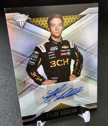 TYLER REDDICK - 2022 Panini Chronicles Racing Titanium Base Autograph ...