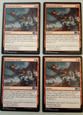 4x Traitorous Greed M21 Core Set 2021 MTG Magic The Gathering NM | eBay