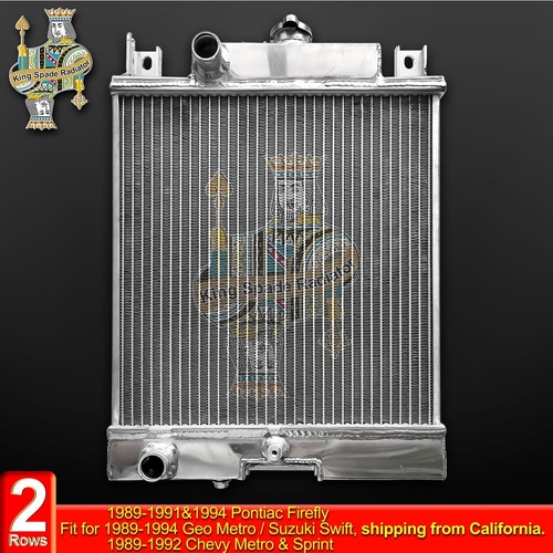 2Row Radiator for 1989-1994 Suzuki Swift Geo Metro GTI Sprint MT 1.0L 1 ...