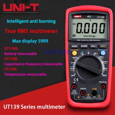 UT139A B C True RMS Digital Multimeter Brand New Intelligent Anti ...