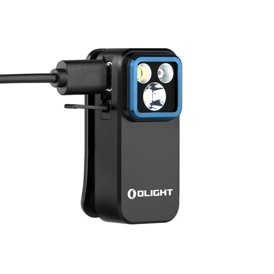 Olight Oclip Pro Black Clip on Flashlight, Floodlight Spotlight/Red ...