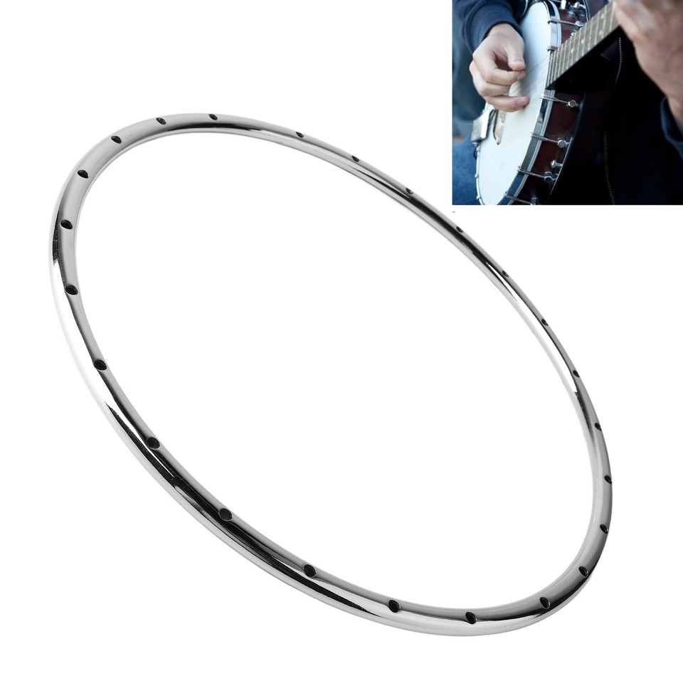 11“ Banjo Hoop Ring Lightweight Banjo Tension Hoop 30cm Silver With ...