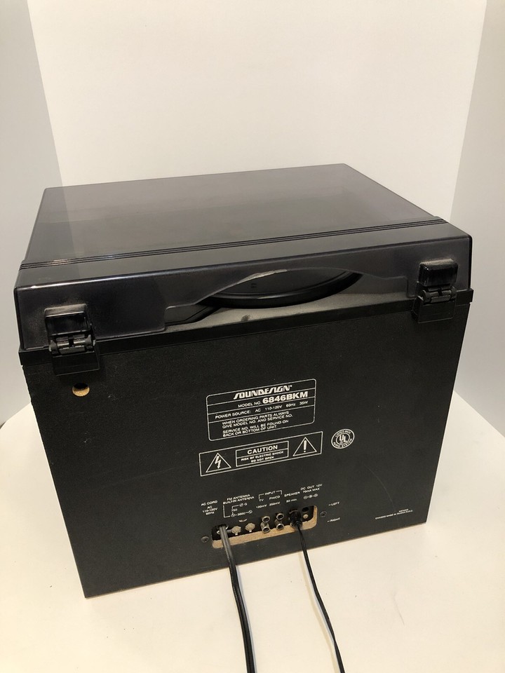 VTG SounDesign 6846 Dual Deck Stereo Receiver Cassette Radio Black ...