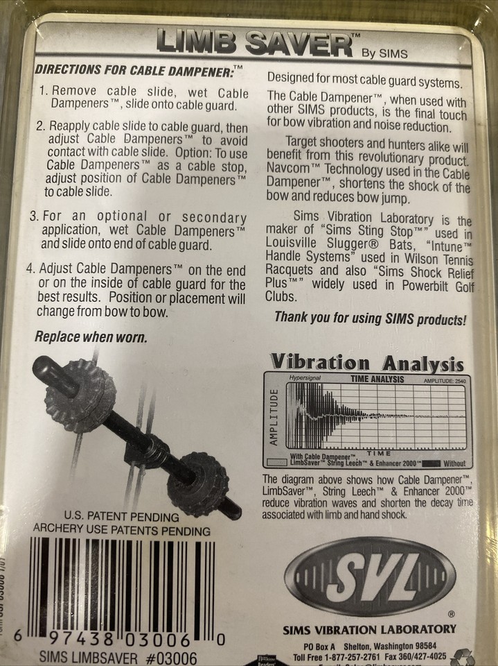 Limb Saver By Sims Cable Dampener | eBay
